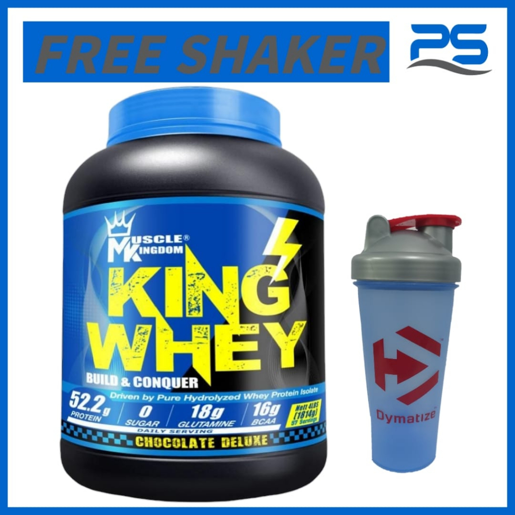 Muscle Kingdom King Whey Chocolate 1.8Kg (Free Shaker) - Recovery ...
