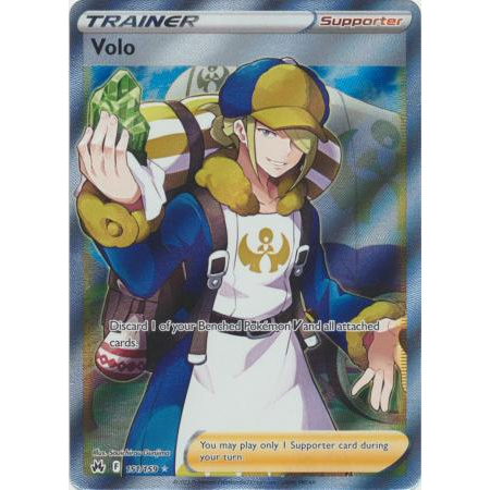* Volo / 151/159 / Full Art Ultra Rare / Crown Zenith Pokemon Trading ...