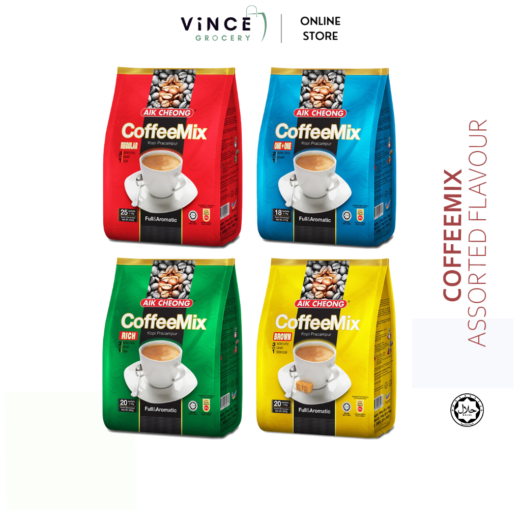 AIK CHEONG Coffee Mix Series (Regular / One + One / Rich / Brown) | Shopee Malaysia