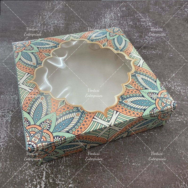 【Ready Stock】8 inch Hari Raya Batik Window Gift Boxes|Talam Boxes|8寸礼盒 ...
