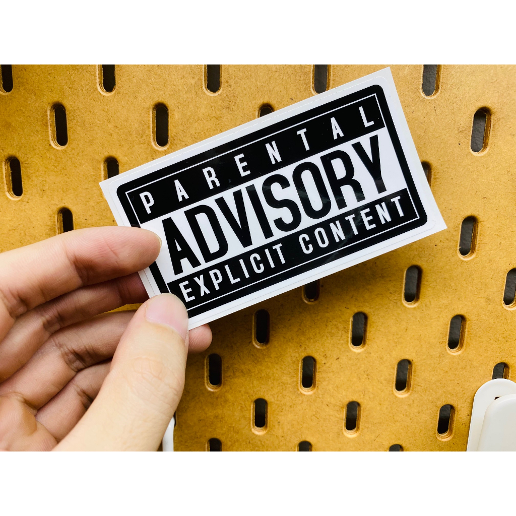 Parental Advisory Explicit Content Decal Sticker Car | Shopee Malaysia