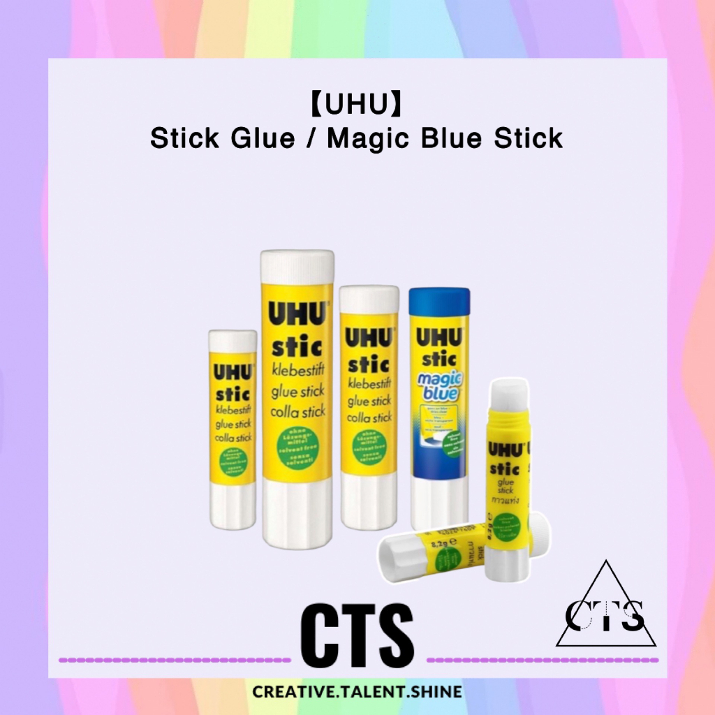 【UHU】Stick Glue / Magic Blue Stick (8.2g/ 21g/ 40g) | Shopee Malaysia