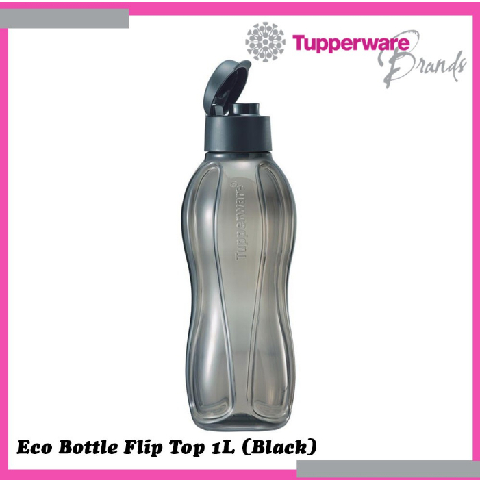 Tupperware Eco Bottle 1L with Fliptop - Cosmos / Black | Shopee Malaysia