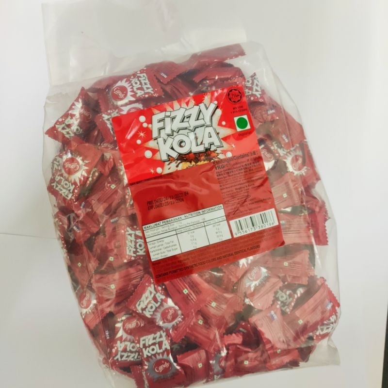 1KG Fizzy Kola Candy / Gula Kola 400pcs (HALAL) | Shopee Malaysia