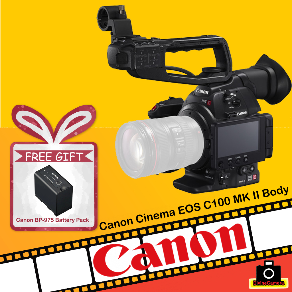Canon EOS C100 Mark II Cinema EOS Camera with Dual Pixel CMOS AF (Body Only) | Shopee Malaysia