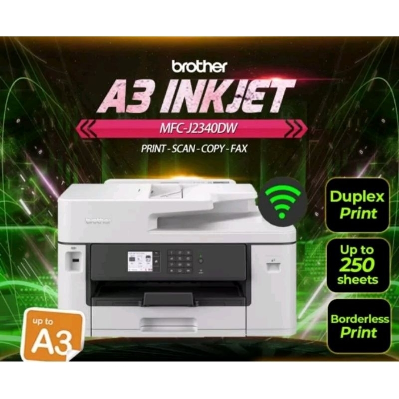 Brother MFC-J2340DW printer (print, scan, copy, WiFi, Fax, ADF ...