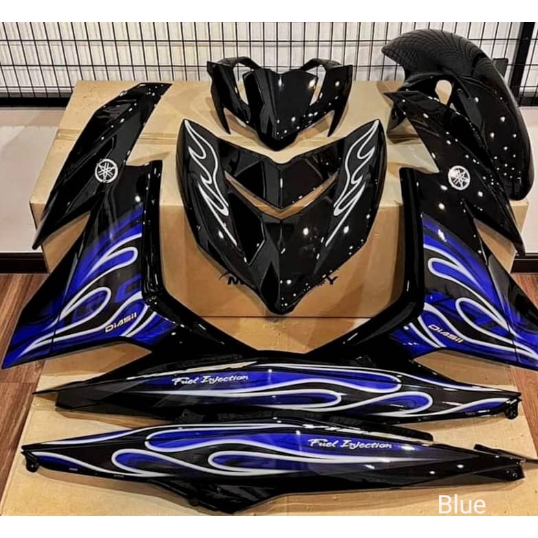 COVERSET HITAM KILAT Y15 V1 V2 API | Shopee Malaysia