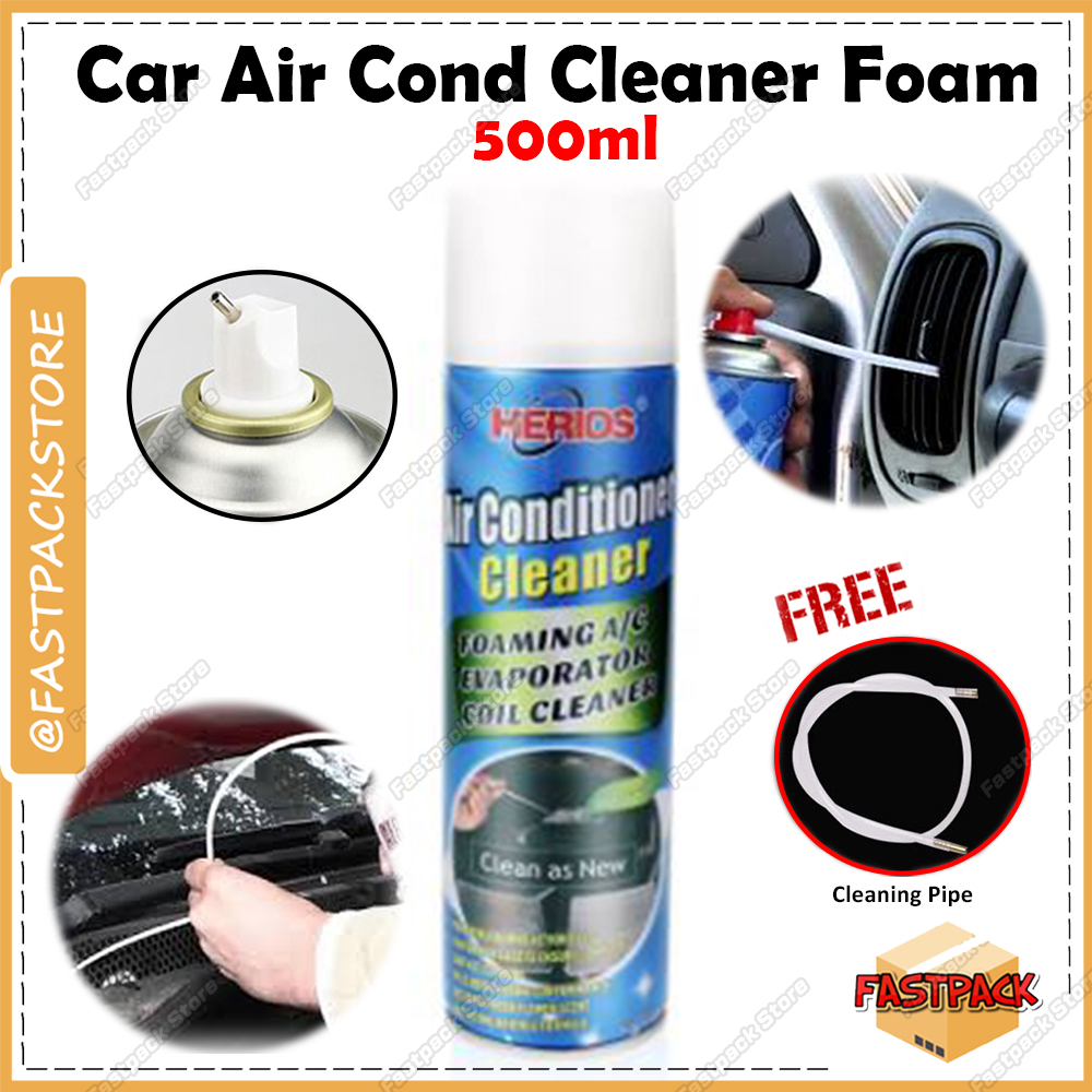 FREE PIPE 🎁 Car Air Cond Cleaner Foam Spray Clean Dust Coil Treatment ...