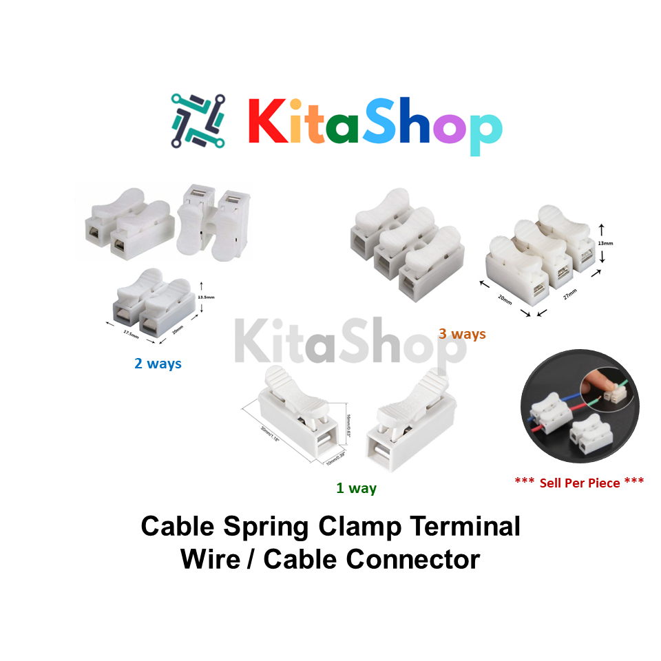 Cable Spring Clamp Terminal Wire / Cable Connector | Shopee Malaysia