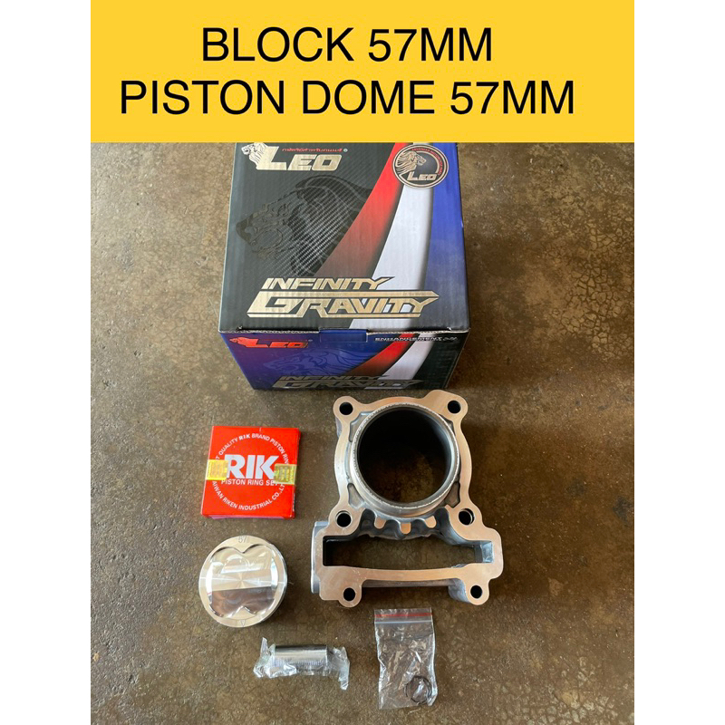 Y15ZR BLOCK RACING PCO 57MM 60MM PISTON DOME HIGH COMPRESSION LEO FOR ...