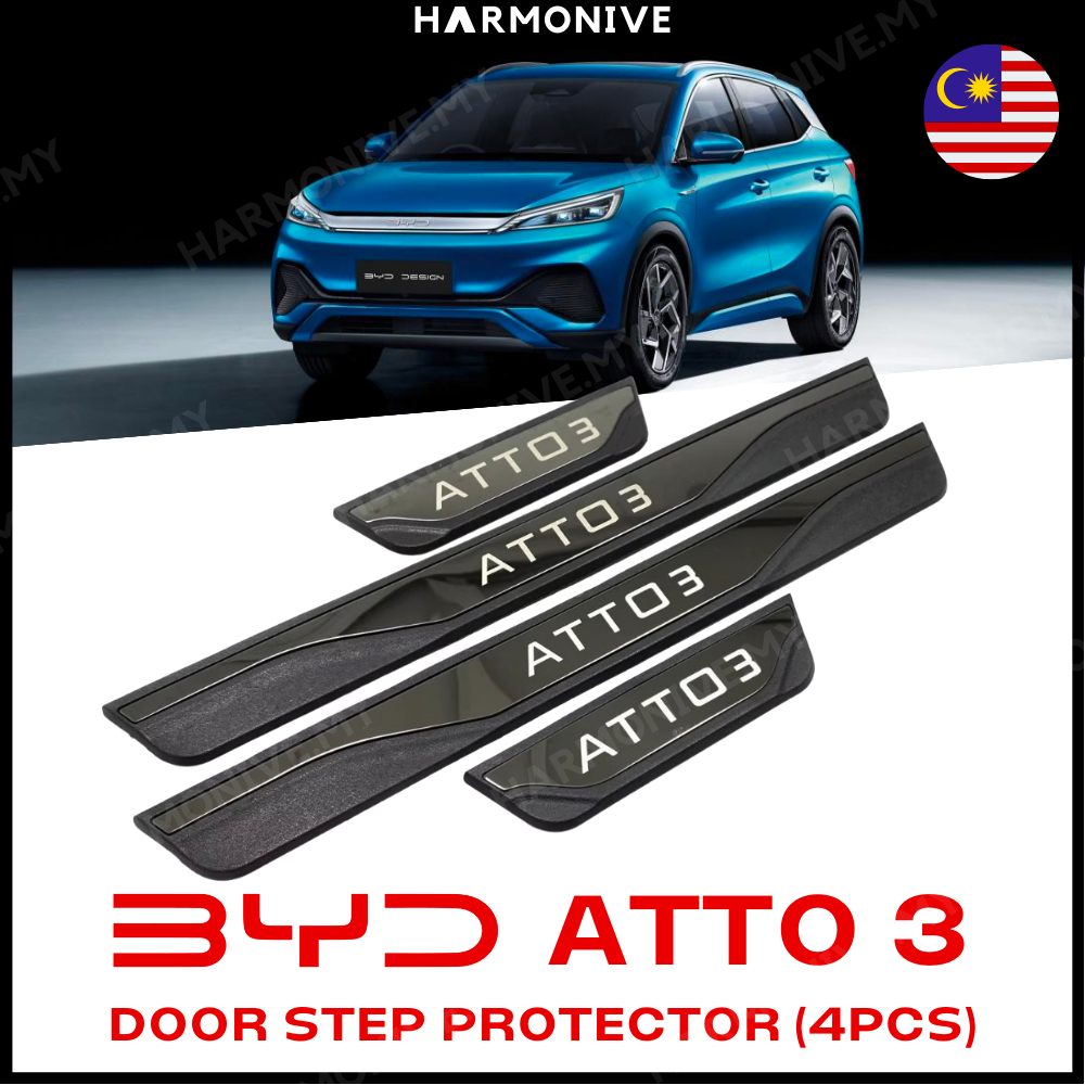 BYD ATTO 3 Stainless Steel Door Step Protectors (4 PCS/SET) | Shopee ...