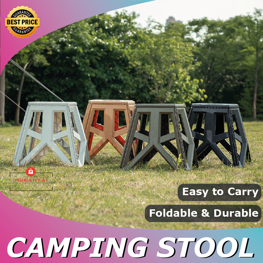 Camping Military Style Foldable Stool Outdoor Folding Portable Chair ...