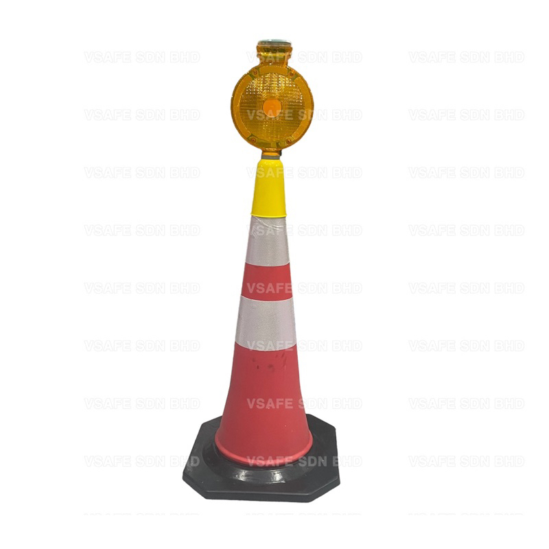 SoLar Cone Blinker rechargeable for safety cone Amber color | Shopee ...
