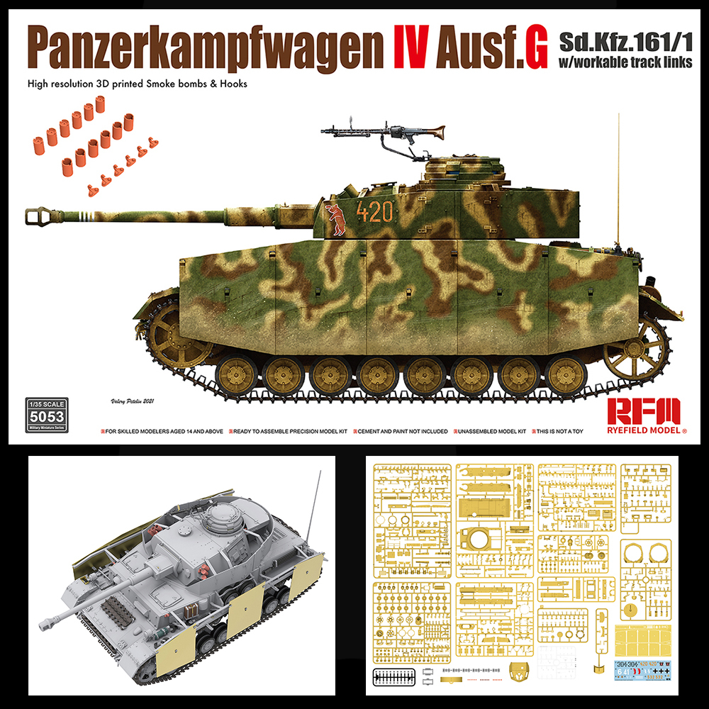 RFM RM-5053 1/35 Sd.Kfz.161/1Panzerkampfwagen IV Ausf.G | Shopee Malaysia