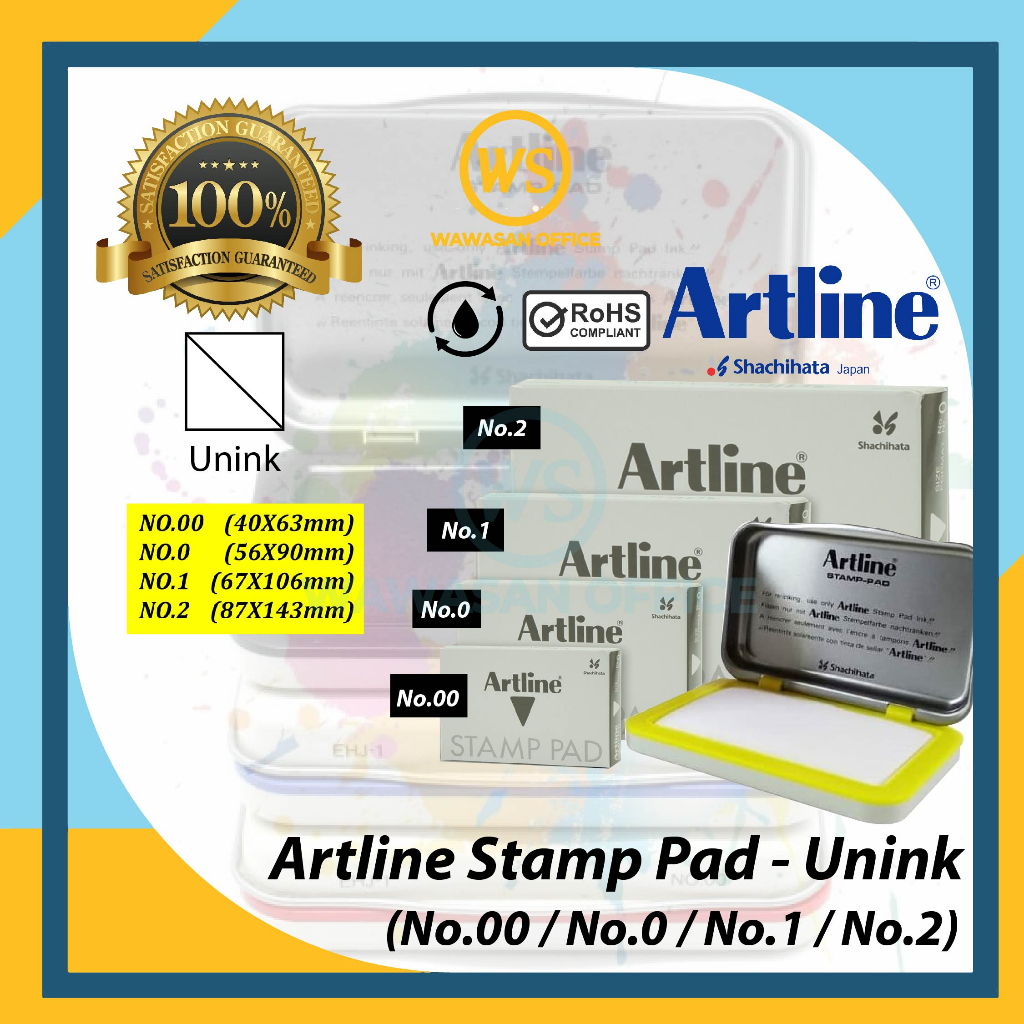 Artline Stamp Pad Unink / Artline Stamp Pad / Stamp Pad / Refill Stamp ...