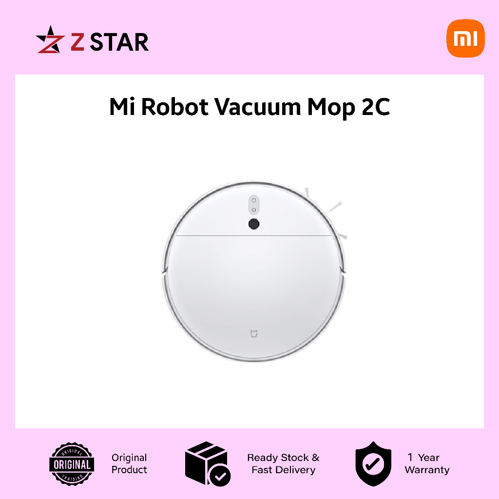 Xiaomi Mi Robot Vacuum Mop 2C, 3C (2,200Pa Suction, Electronically ...