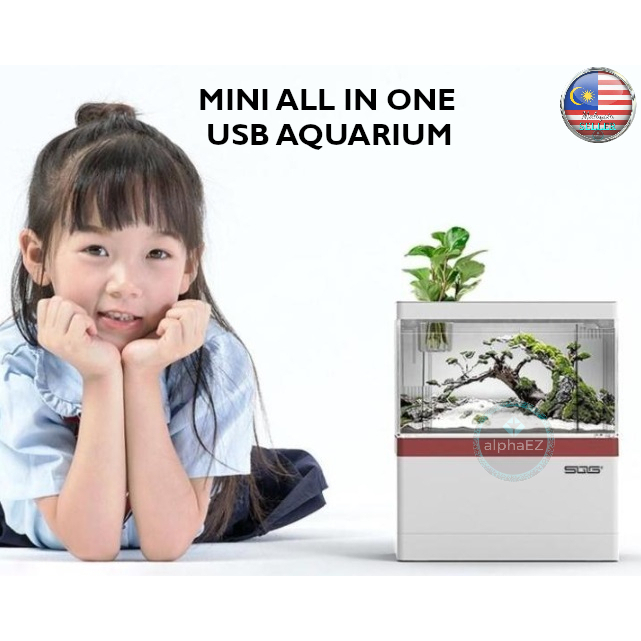 Mini USB Desktop Complete Aquarium All In One Ecological Aquarium Nano ...