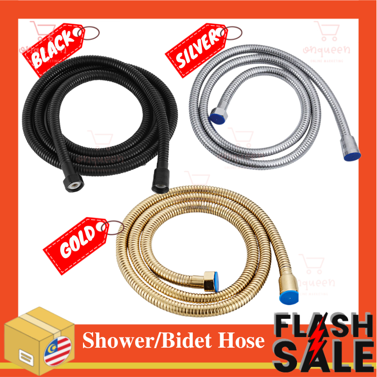 ⚡QUALITY NUT⚡Shower Hose 1.5M Stainless Steel Shower Head Hose Rust ...