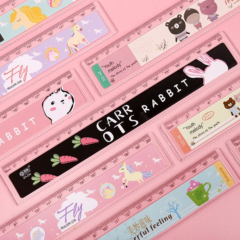Plastic Ruler Cute Cartoon Ruler 15cm-MALAYSIA READY STOCK | Shopee ...