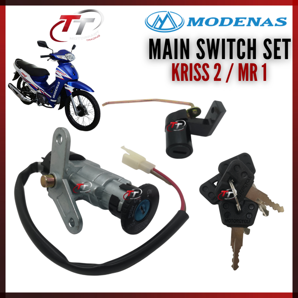 MODENAS KRISS 2 MR1 KRISS 110 MR 1 KRISS2 KEY SET MAIN SWITCH LOCK ...