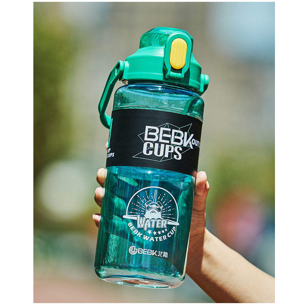 BEBK Large Capacity fitness plastic water bottle outdoor sports Bekas ...