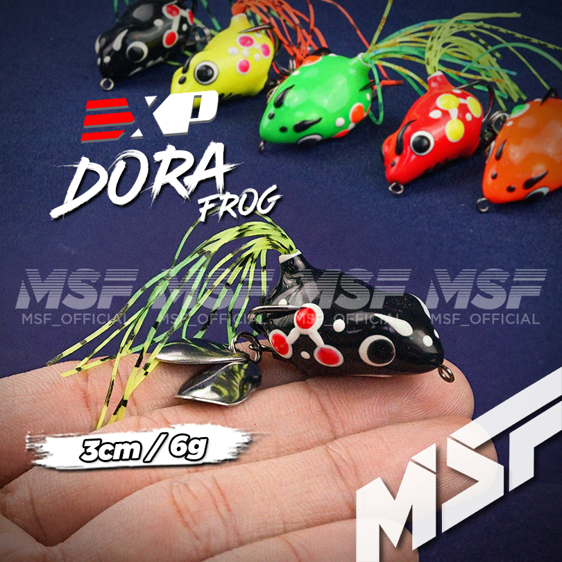 [MSF] EXP Dora Soft Frog | 3cm / 6g | Umpan Tiruan Katak Getah Casting ...