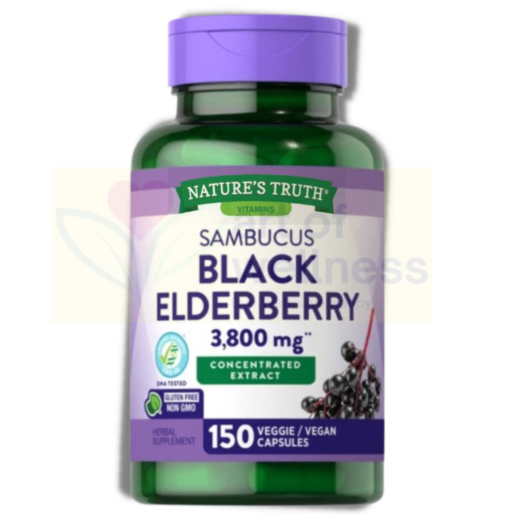Sambucus 💥BLACK ELDERBERRY💥, 3800 mg, 150 Veggie Capsules (Immune ...