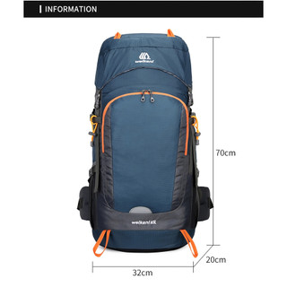 65L Hiking Backpack Waterproof Camping Backpack Climbing Travel ...