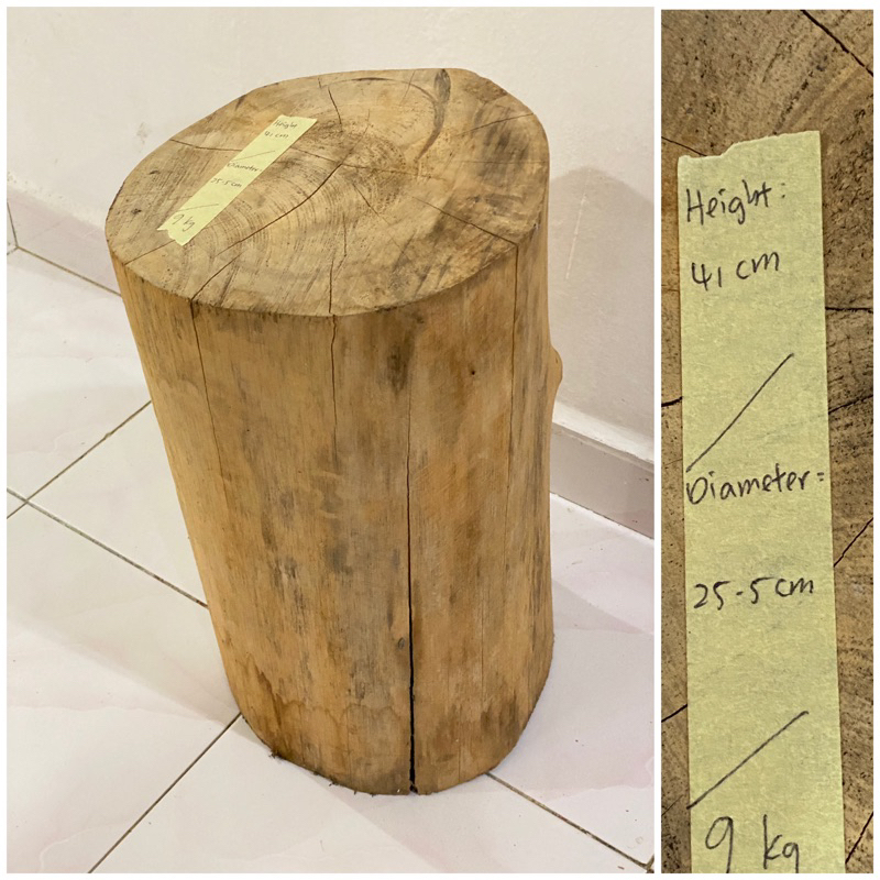 Wood Log 25cm-70cm H(Diameter 24-32cm )Stool Photography Props Side ...