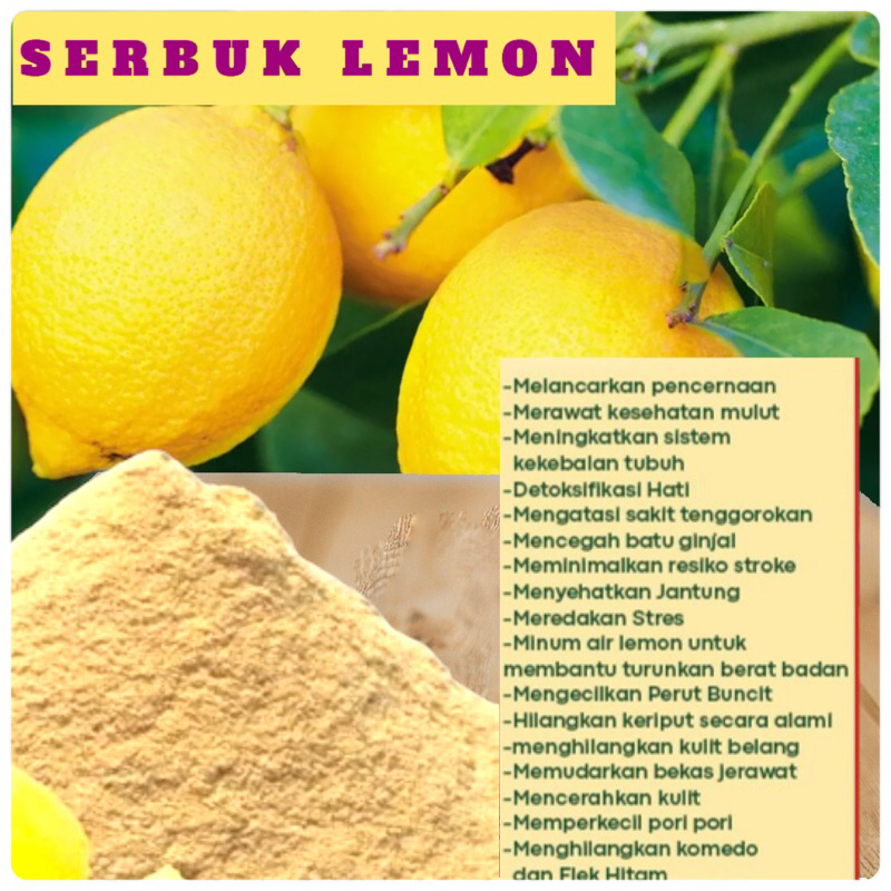 SERBUK LEMON (100gram) | Shopee Malaysia