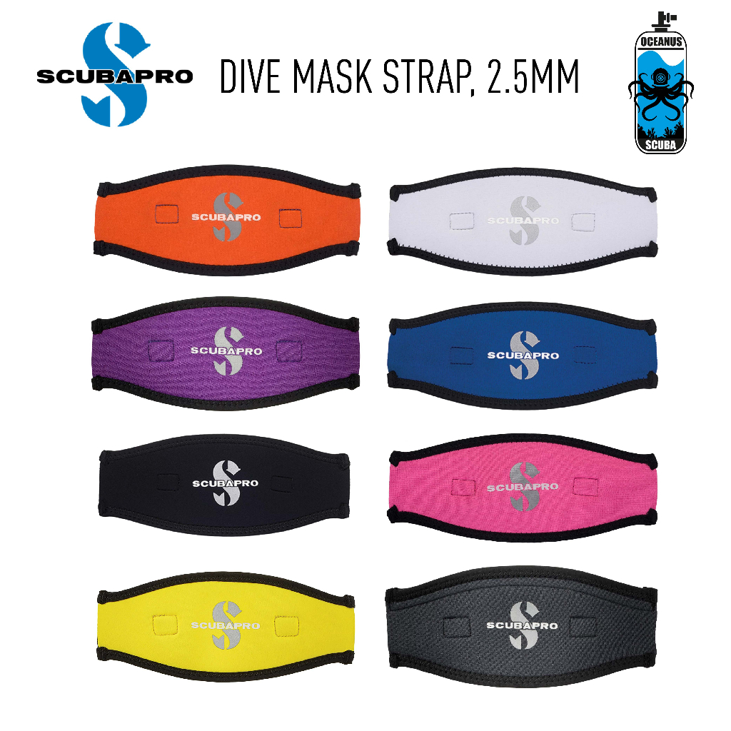 Scubapro Dive Mask Strap 2.5mm, Mask Strap for scuba diving mask ...