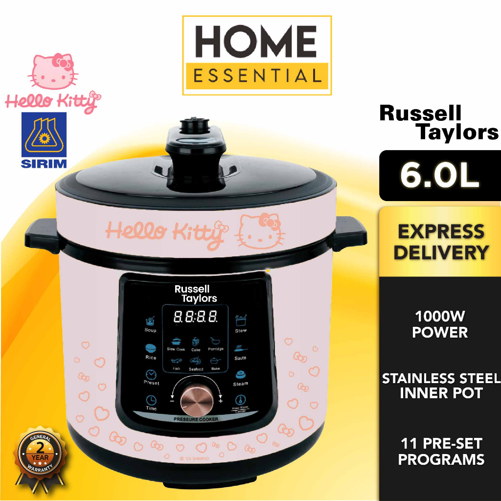 Russell Taylors x Hello Kitty 6.0L Pressure Cooker Rice Cooker D2-HK ...