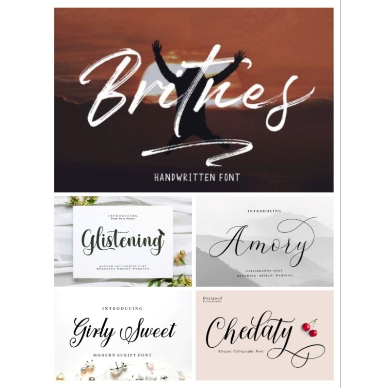 The Wedding Collection Font Digital Download | Shopee Malaysia