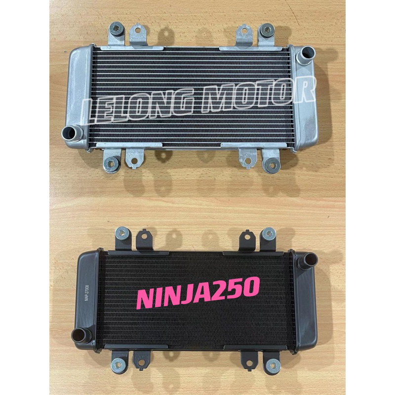 Aluminum Cooling Water Tank RADIATOR NET Cooler Ninja 250 300 EX250 ...