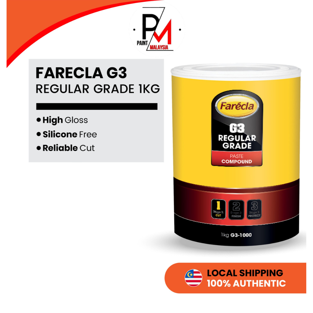 FARECLA G3 Regular Grade Paste Compound 1KG Rubbing Compound Polishing ...