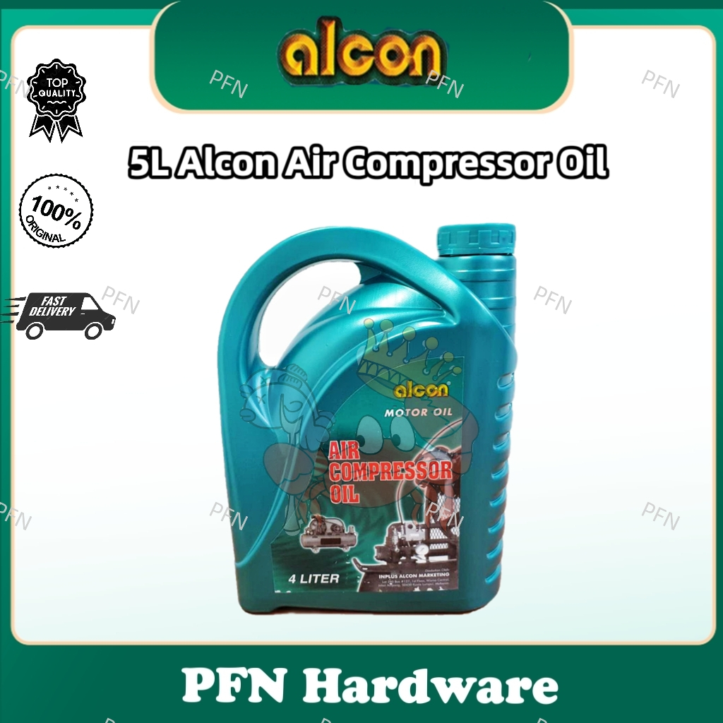 💥Ready Stock💥 Alcon Professional Air Compressor Oil Lubricant Oil 4 ...