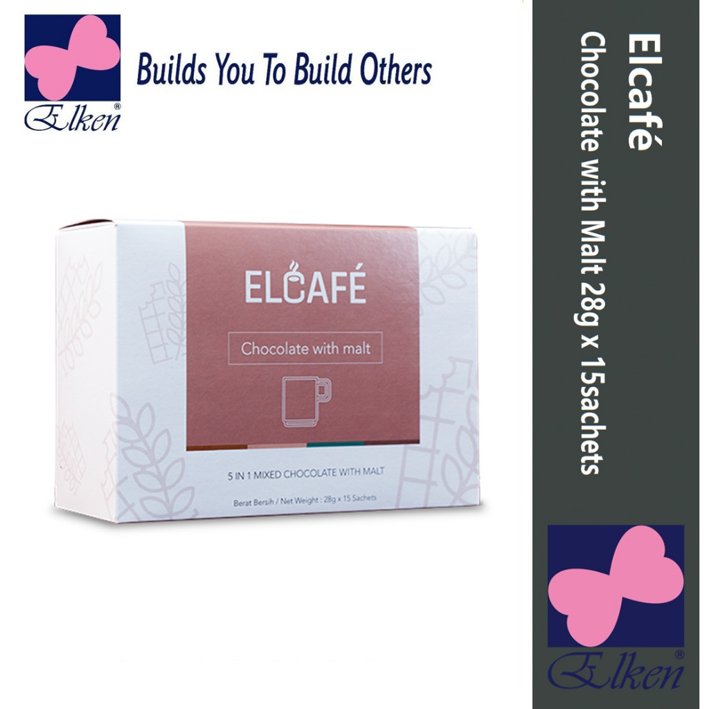ELKEN Elcafé Chocolate with Malt (28g x 15sachets) | Shopee Malaysia