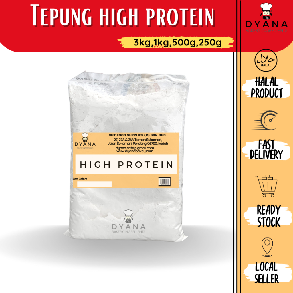 💝TEPUNG ROTI 💝 High Protein Flour | Tepung Protein Tinggi Roti (1KG ...