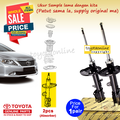 Camry 2.0/2.5 (13-) Front or Rear Absorber (2 pcs) TOYOTA GENUINE PARTS ...