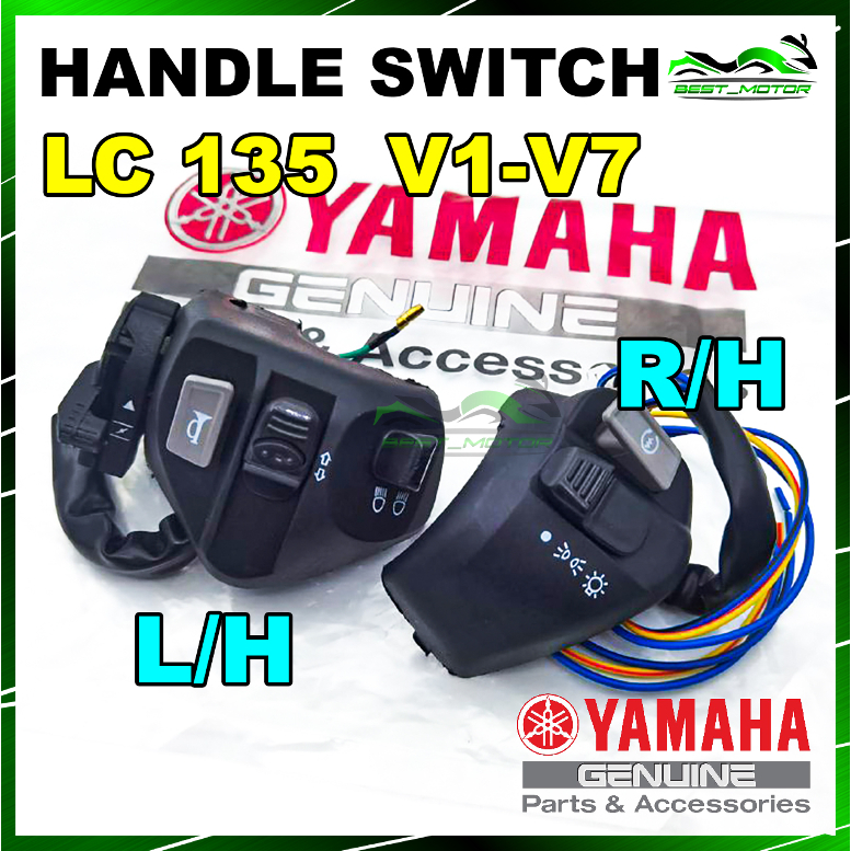 HANDLE SWITCH YAMAHA LC135 OLD LC135 NEW V1 V2 V3 V4 V5 V6 V7 ON OFF SWITCH ORIGINAL [ DESIGN ...