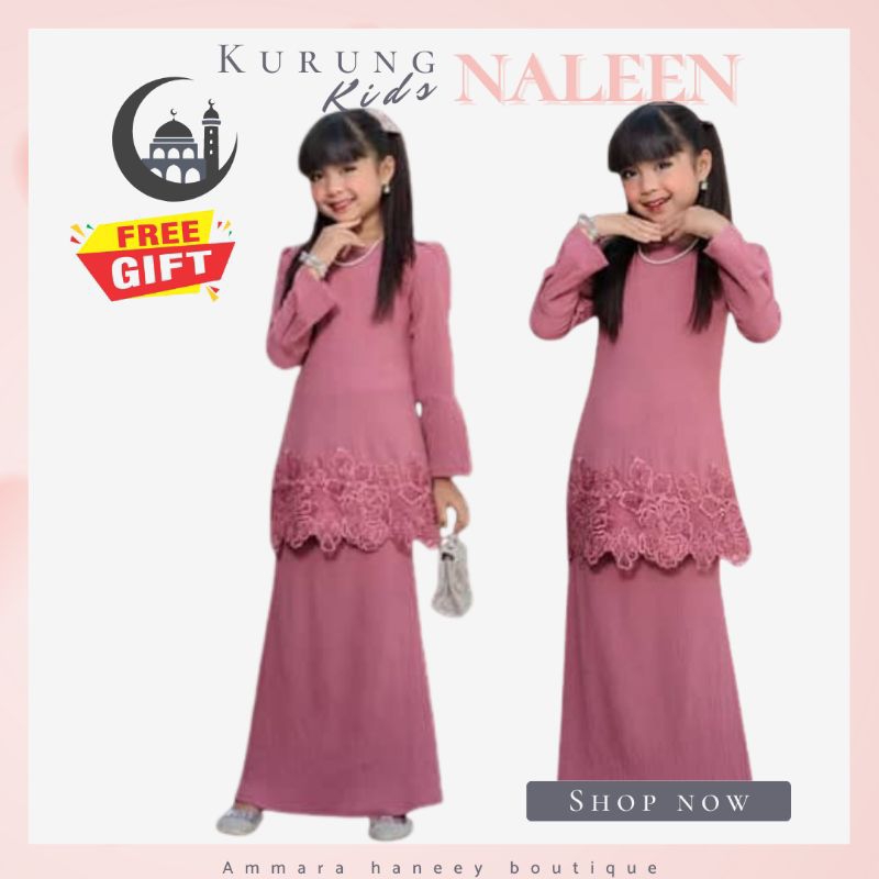 Baju kurung sedondon ibu anak | baju raya budak | baju kurung naleen ...