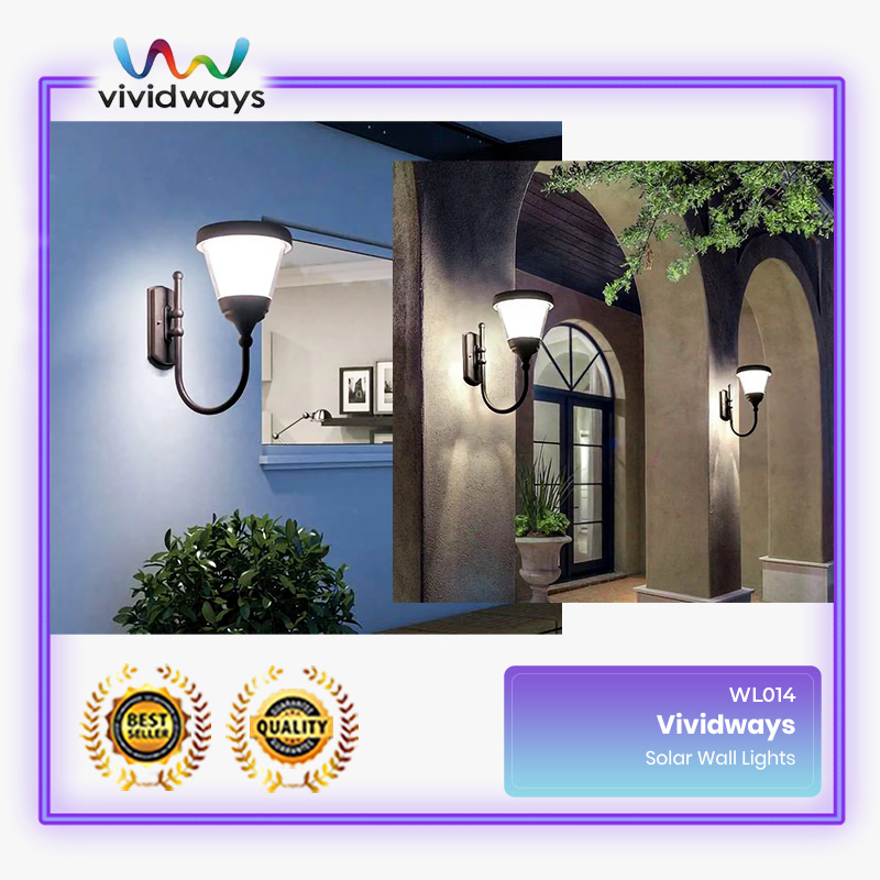 K2 VIVIDWAYS SOLAR WALL LIGHT WL014 LAMPU DINDING SOLAR | Shopee Malaysia