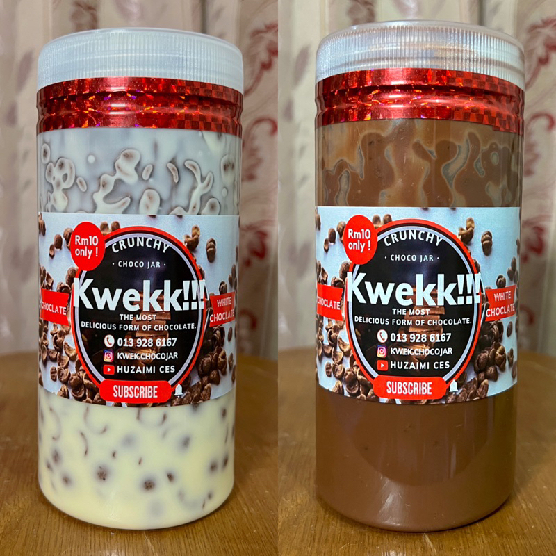 Big Kwek Chocojar (coklat meleleh) white & dark coklat | Shopee Malaysia