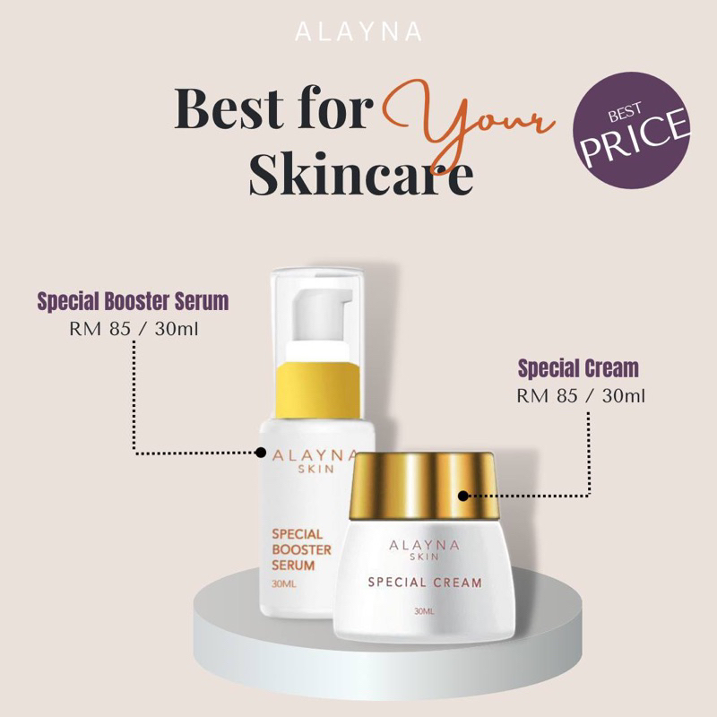 ALAYNA SERUM ALAYNA ADVANCE BOOSTER SERUM Special Cream Alayna | Shopee ...
