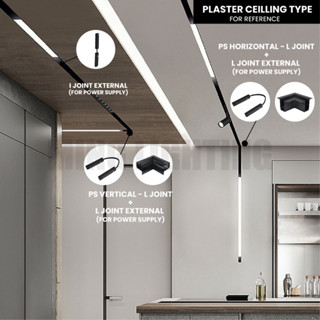 LED Magnetic Track Light Jointer Connector Joint Tracklight Recessed ...