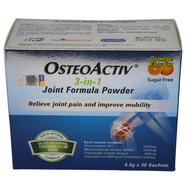 OSTEOACTIV 3-IN-1 JOINT FORMULA POWDER (ORANGE FLAVOUR) | Shopee Malaysia