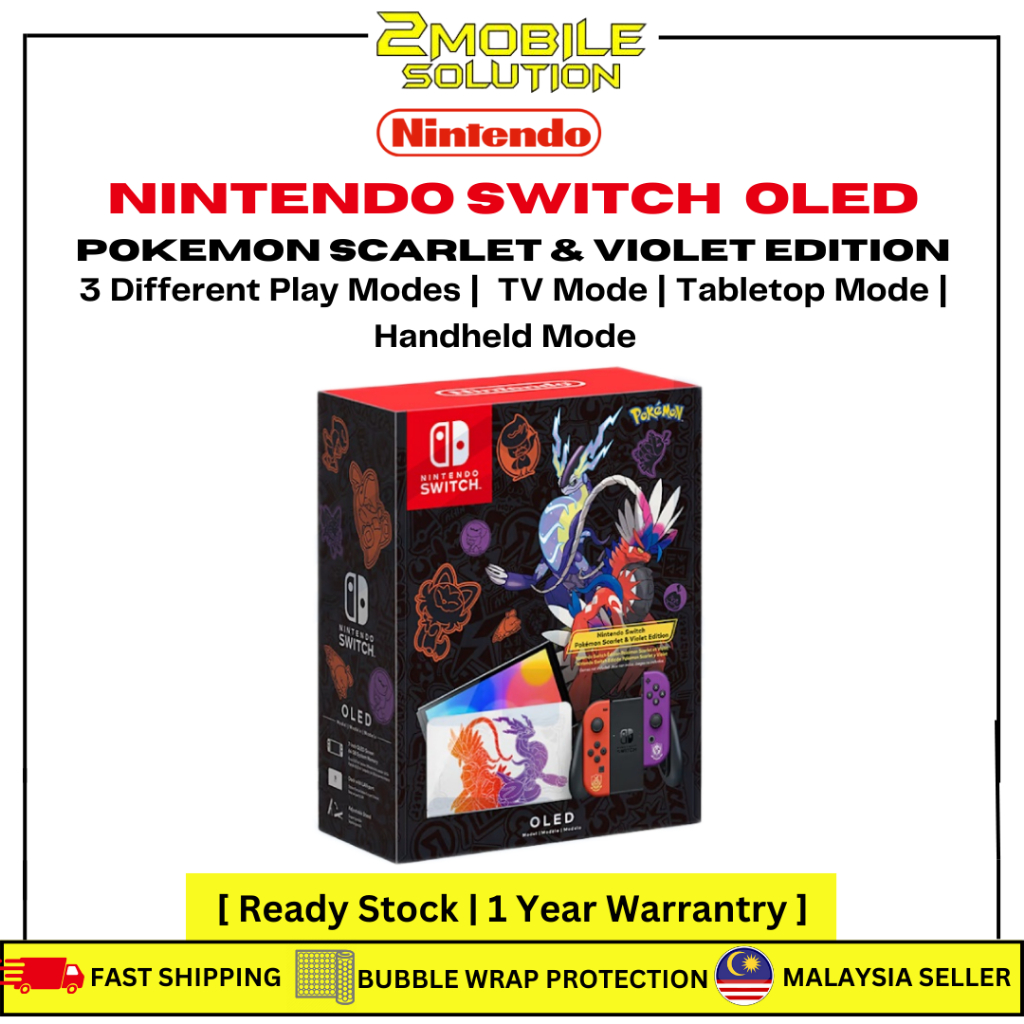 [Maxsoft Set] Nintendo Switch OLED Pokemon Scarlet & Violet | Splatoon ...
