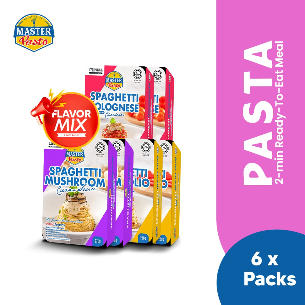 Flavor Mix 6-in-1 2-Minute Spaghetti Convenience Pack | Shopee Malaysia