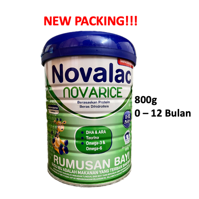 NOVALAC NOVARICE INFANT FORMULA [0 - 12 months formula] (800g) ***Exp: 09/2025*** | Shopee Malaysia