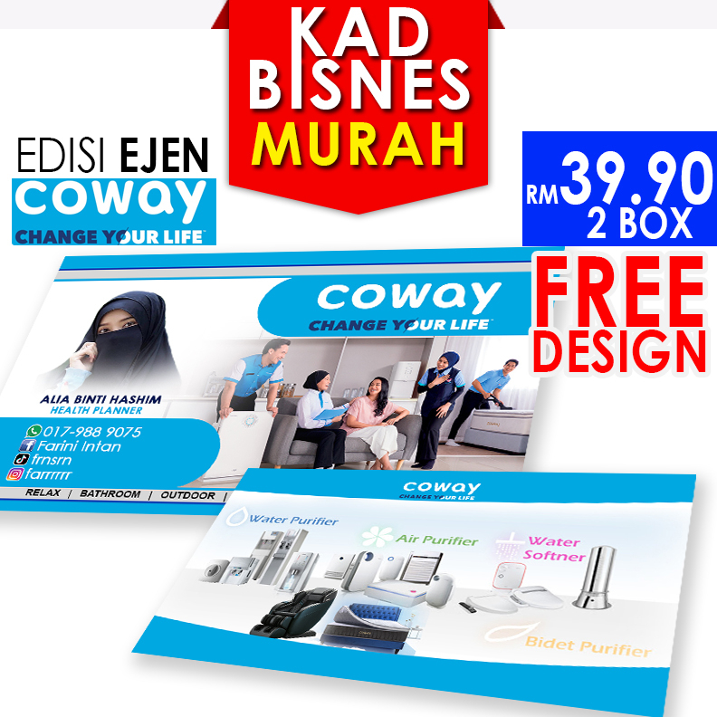 NAMECARD COWAY untuk usahawan COWAY | Shopee Malaysia